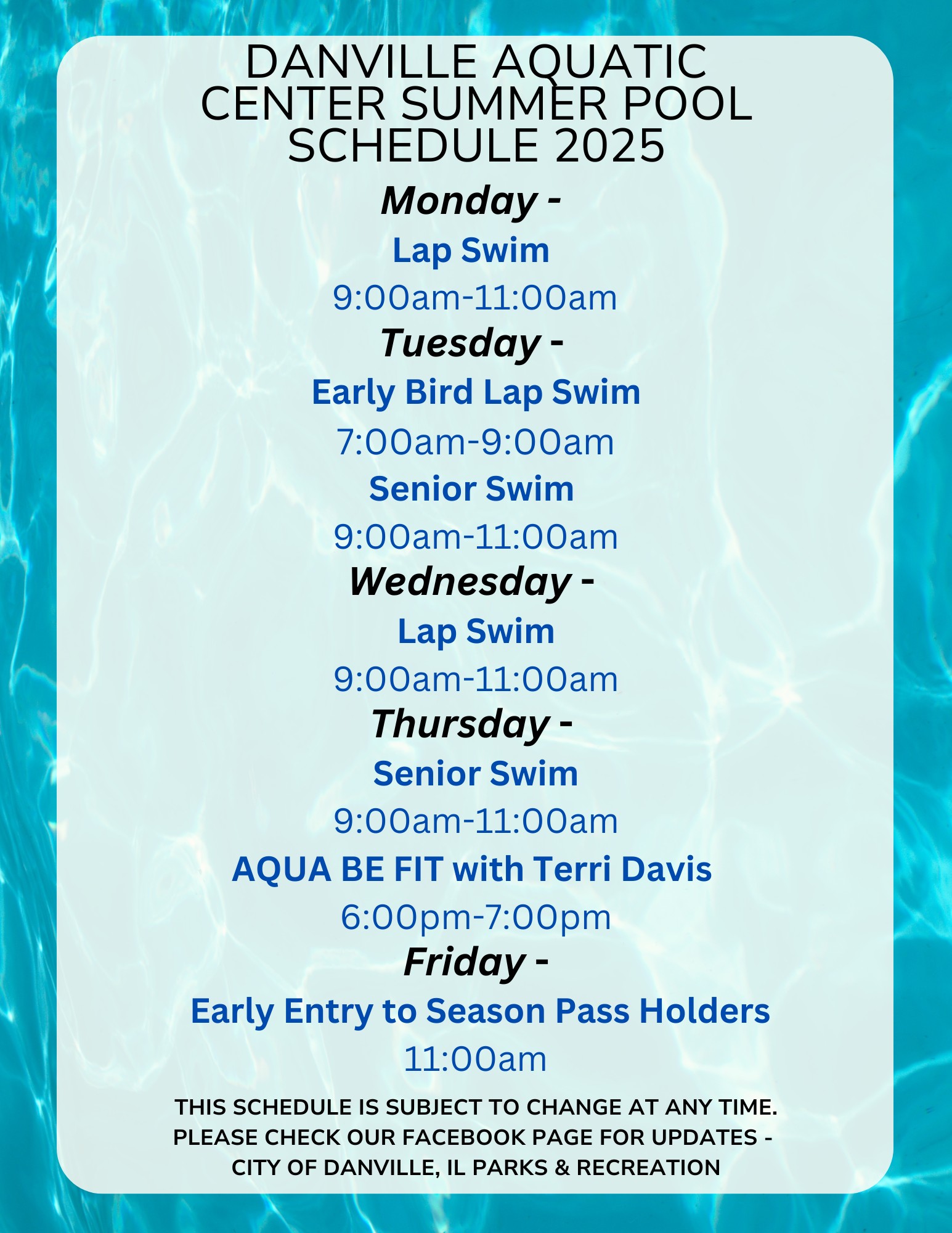 Danville Aquatic Center at Garfield Park - Danville Area Visitor's Bureau