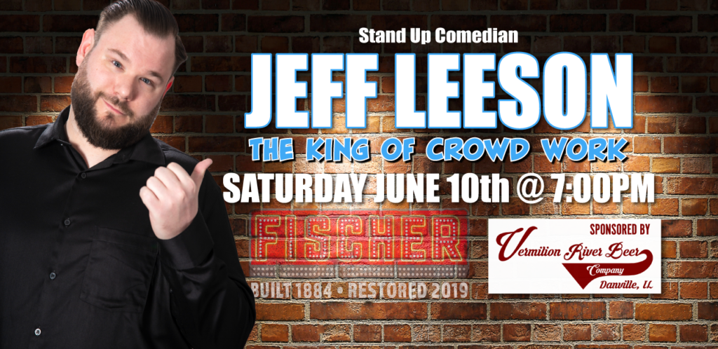 Jeff Leeson at the Fischer Theatre - Danville Area Visitor's Bureau